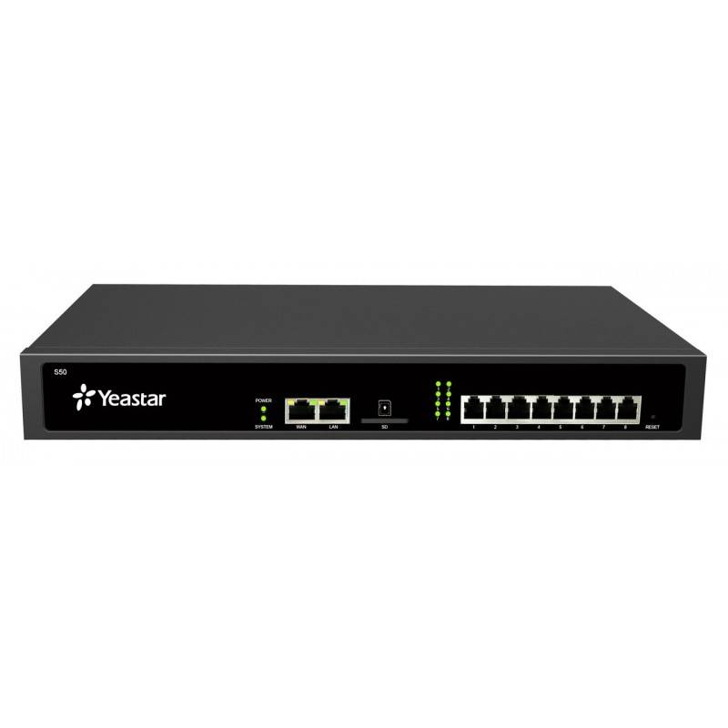 Yeastar S50 VoIP PBX ตู้สาขา IP-PBX เชื่อมต่อ Yeastar FXS/FXO 4 Module รองรับ 50 users, 25 ...